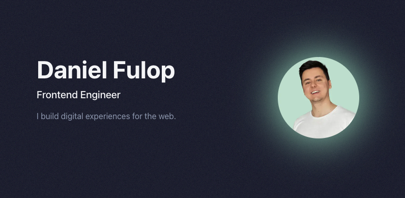 Daniel Fulop - Frontend Engineer